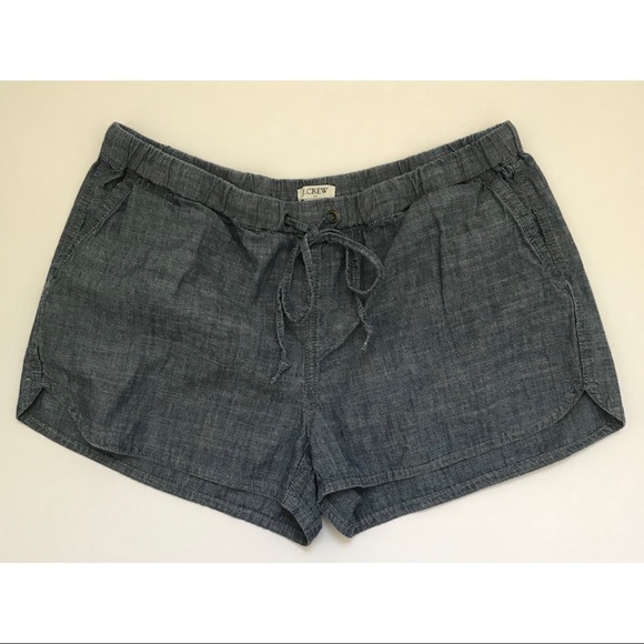 J. Crew Factory | Shorts | J Crew Factory Easy Pull On Chambray Shorts ...